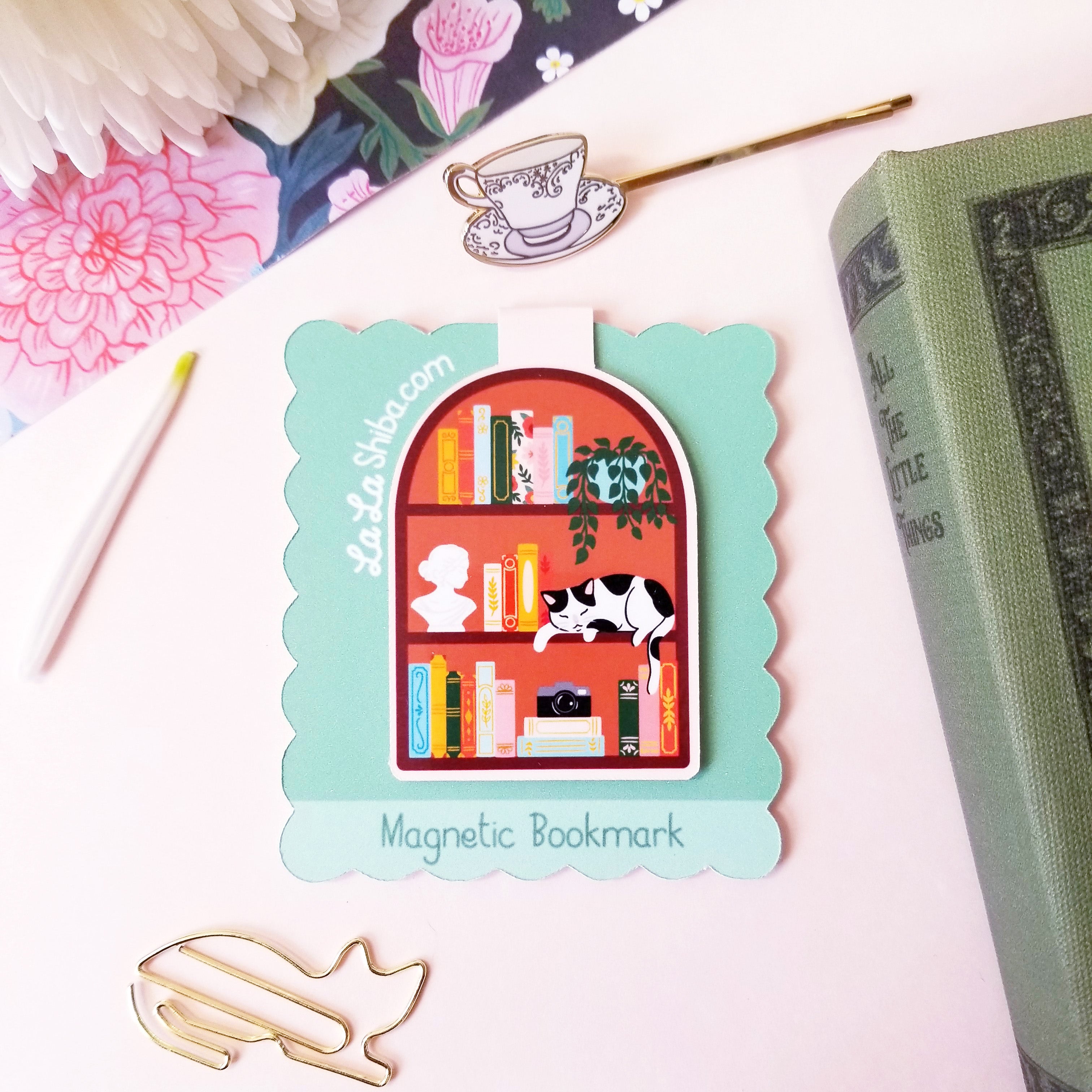 Bookcase Magnetic Bookmark – Lalashiba