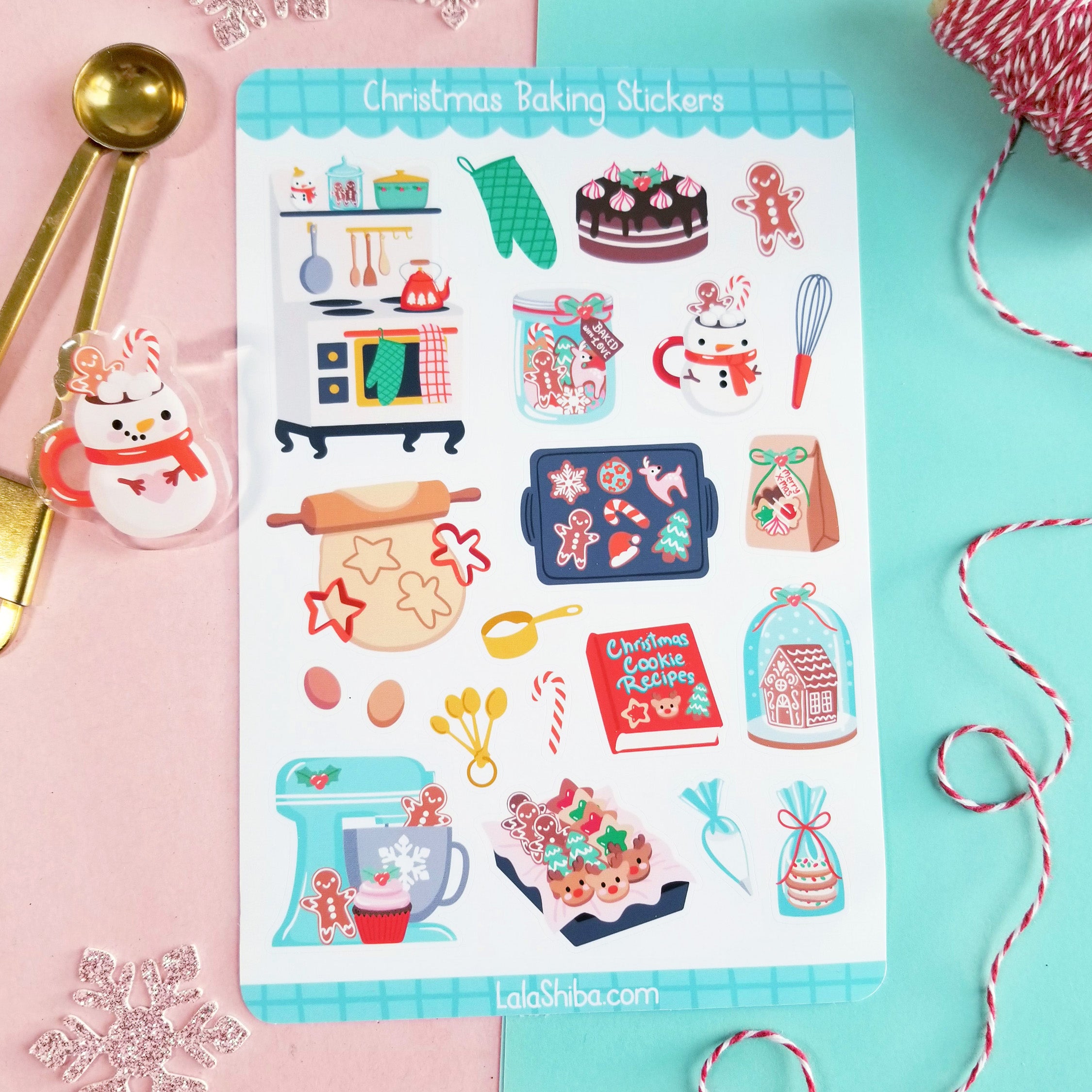 Christmas Baking Planner Sticker Sheet – Lalashiba