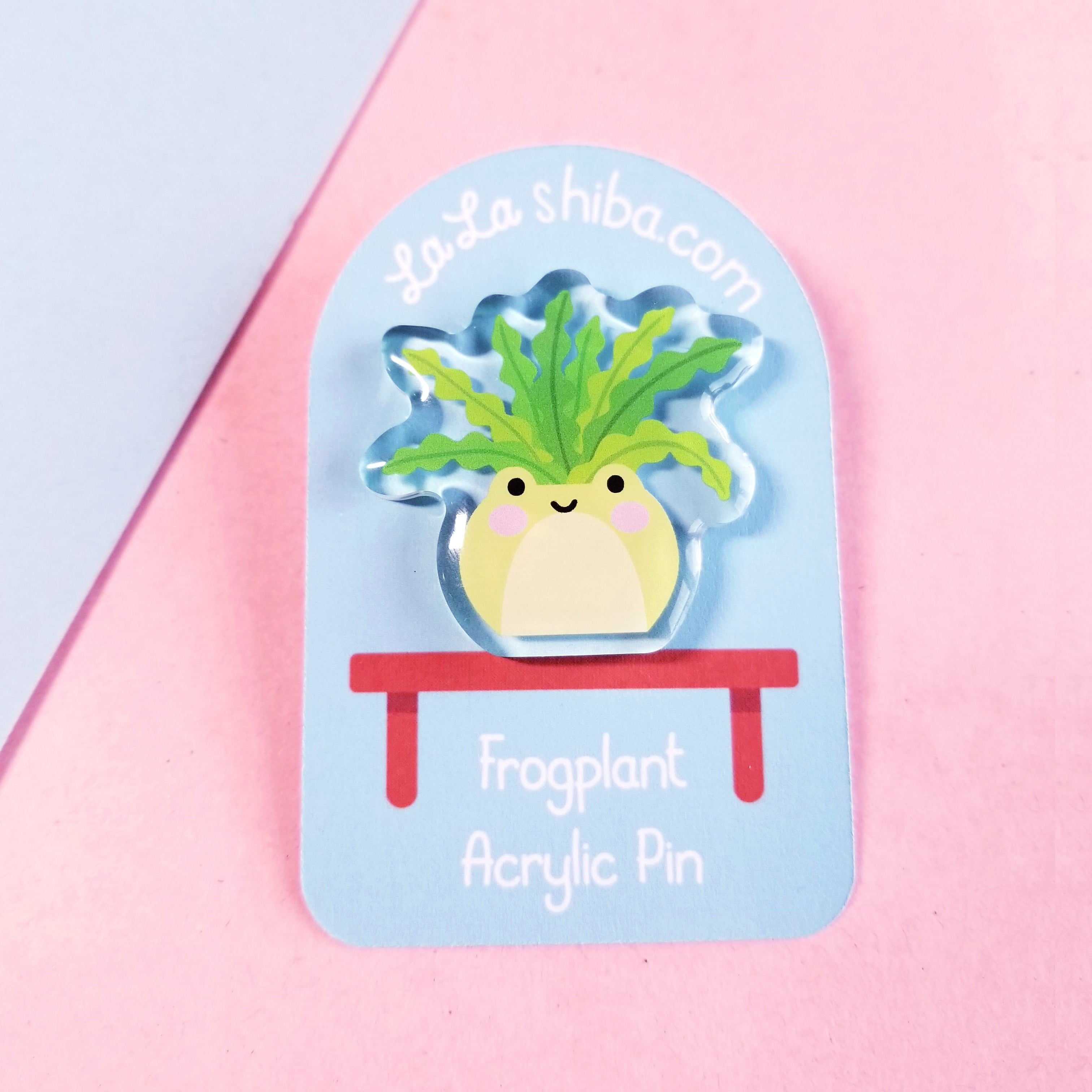 Froggy Planter Acrylic Pin – Lalashiba
