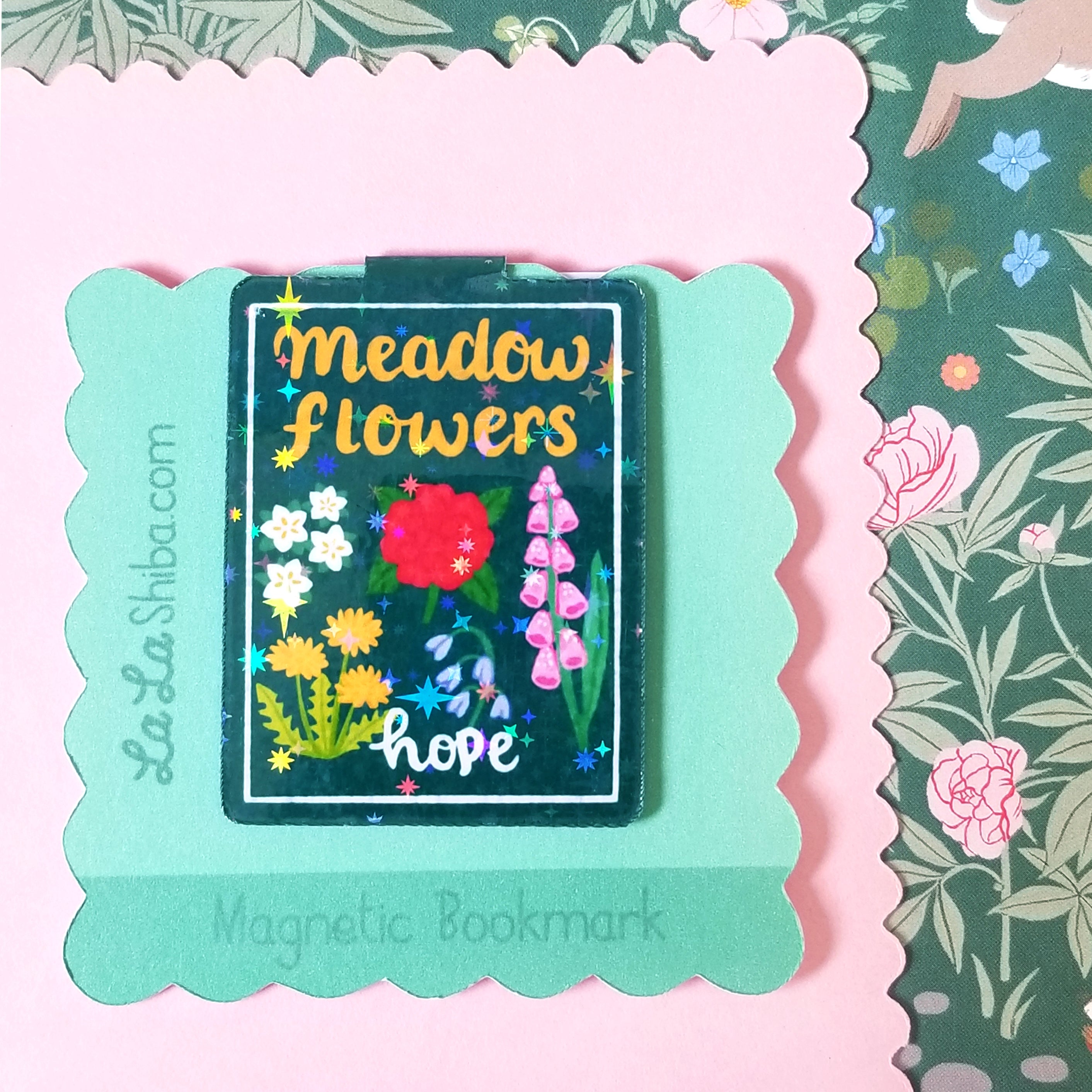 Meadow Flowers Seed Packet Magnetic Bookmark – Lalashiba