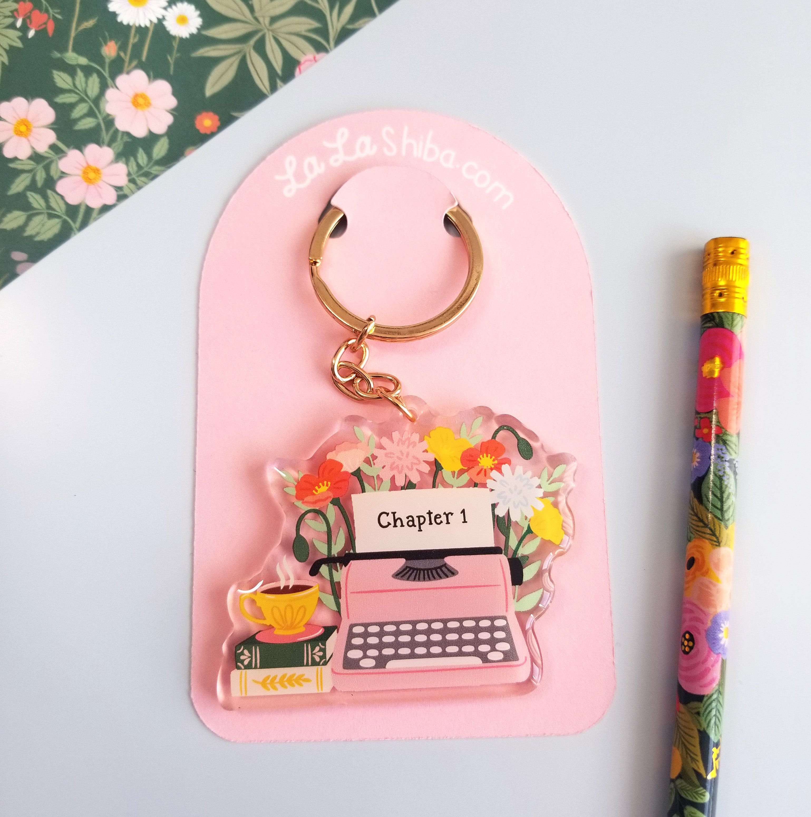 Typewriter Acrylic Keychain – Lalashiba